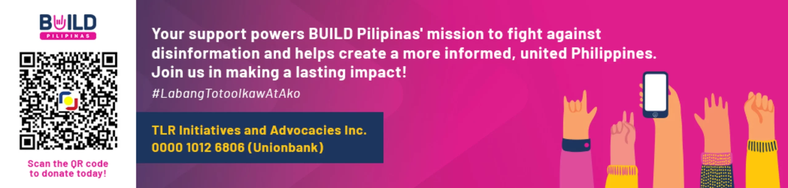 Donation for Build Pilipinas – Build Pilipinas